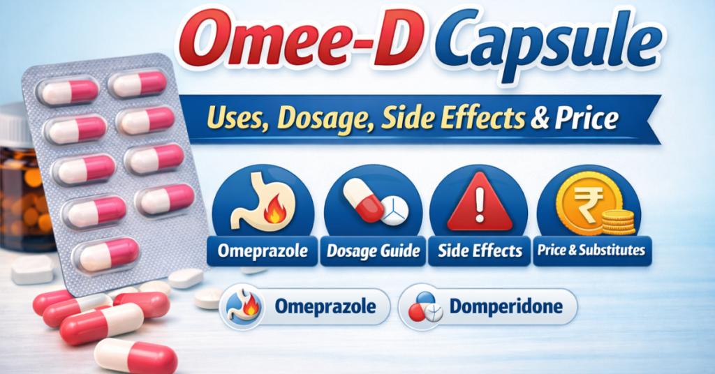 Omee-D Capsule: Uses, Dosage, Side Effects, Price, Substitutes & FAQs